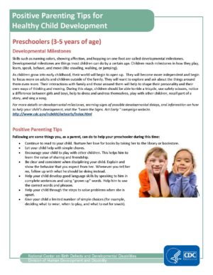 Positive Parenting Tips for Preschoolers (3-5) - Prevent Child Abuse ...